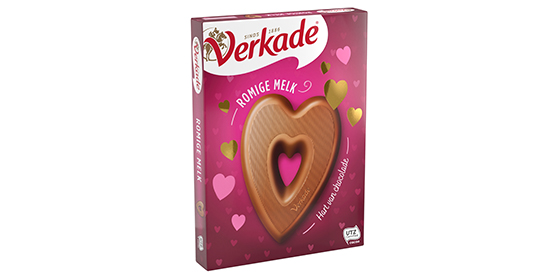 Verkade chocoladeletter hart Melk 135 gram
